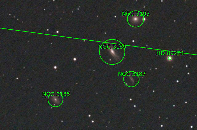 しし座の銀河 NGC3185・NGC3226など: 四畳半島観測所 星見日記